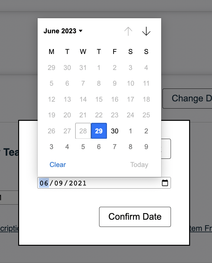 Change Date – Ordergroove Knowledge Center