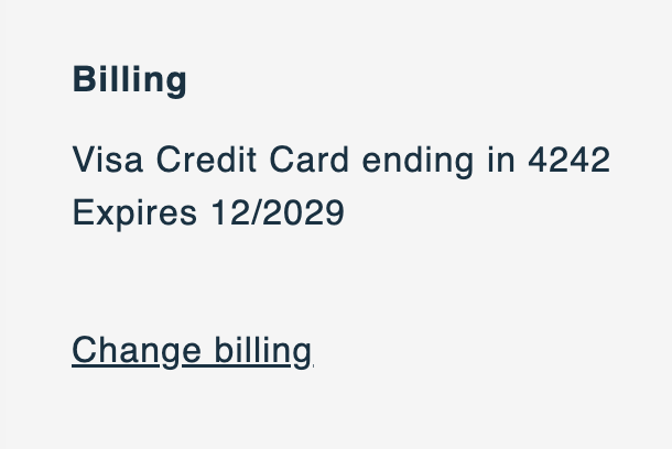 Modify the Change Billing Process Button – Ordergroove Knowledge Center