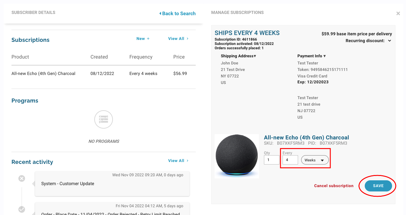 Creating and updating customer subscriptions – Ordergroove Knowledge Center