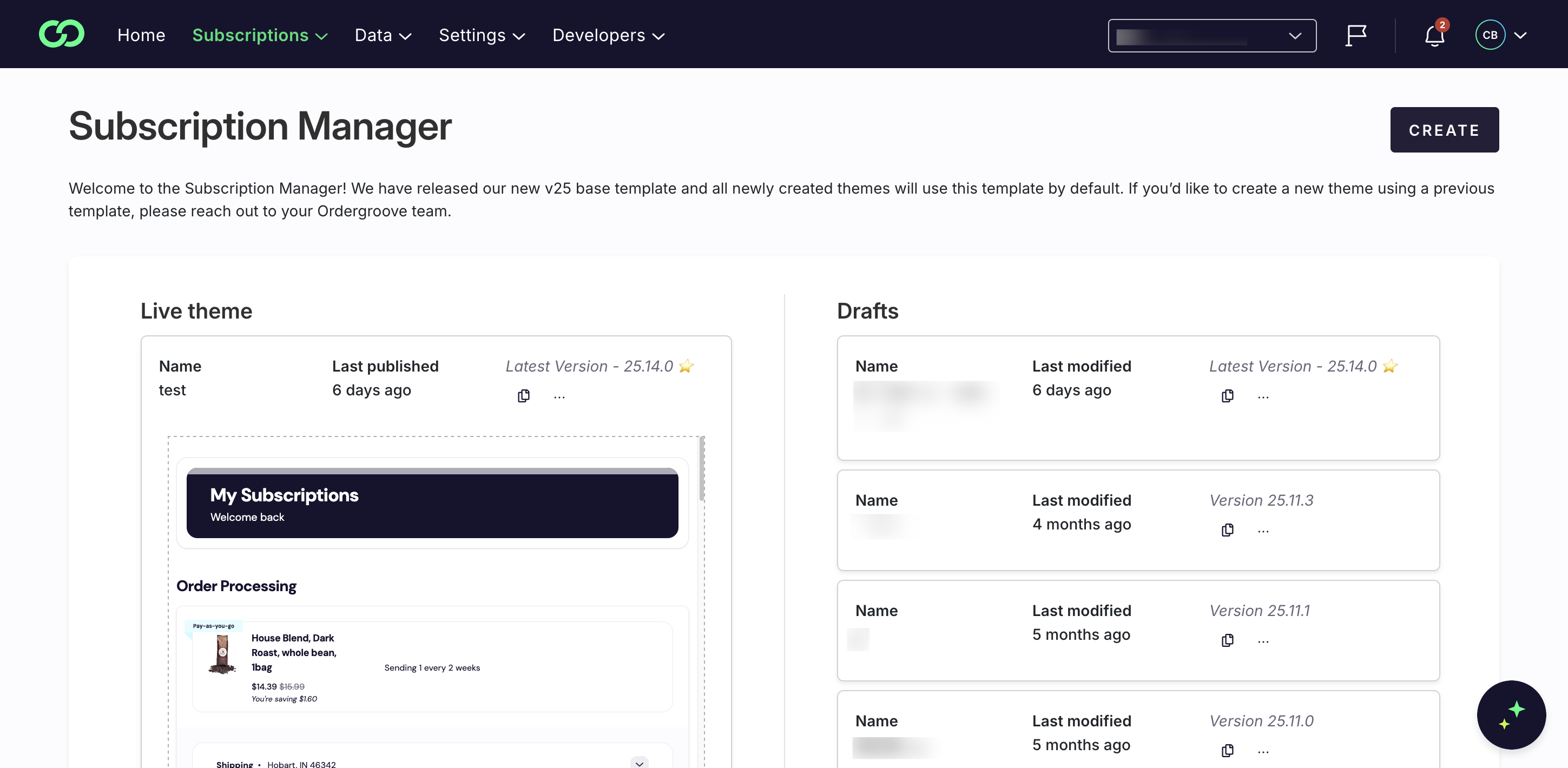 How to Customize the Subscription Manager – Ordergroove Knowledge Center